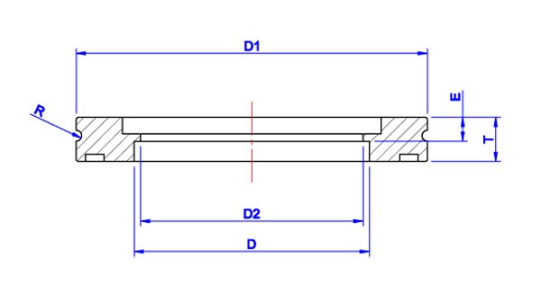 Flange Weld ISO-K 63 Tube 76.1mm - Hositrad Holland B.V.